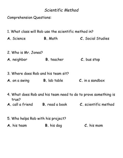 The Scientific Method Worksheet For 2nd 3rd Grade Lesson Planet Worksheets Library