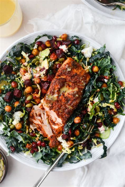 Roasted Beet And Chickpea Kale Salad Simply Scratch
