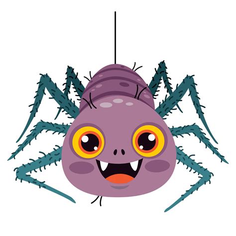 Cartoon Drawing Of A Spider 13537064 Vector Art At Vecteezy