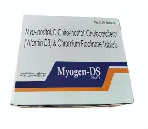 Myo Inositol D Chiro Inositol Cholecalciferol Vitamin D3 Chromium