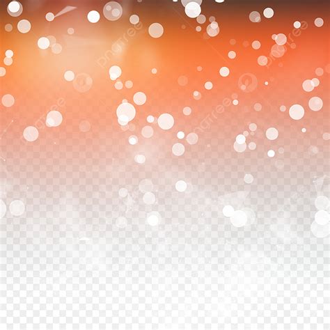 Orange Bokeh Transparency Background Bokeh Background Overlay Png