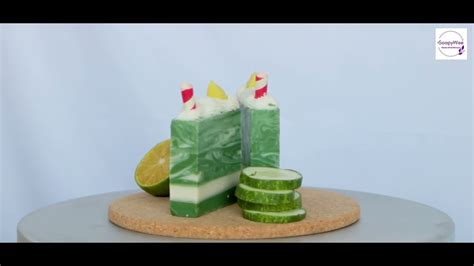 Fresh Lime And Cucumber Cold Process Soap Fda Approved And White Labeling