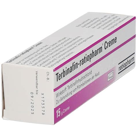 Terbinafin Ratiopharm Creme 15 G Shop Apotheke