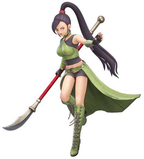 Jade Combat Pose From Dragon Quest Xi Echoes Of An Elusive Age Art
