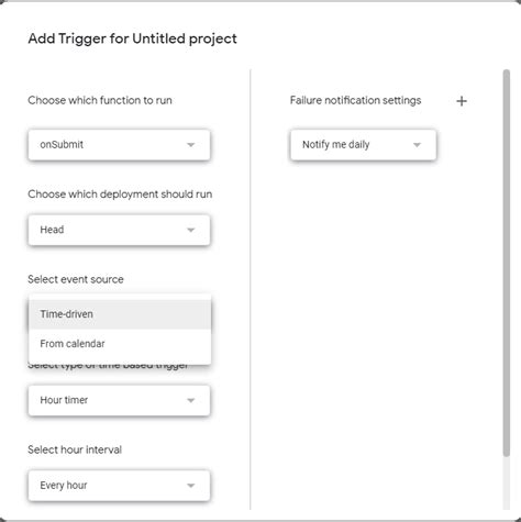 Why Am I Missing Form Submit Trigger In Google Scripts UI Stack Overflow