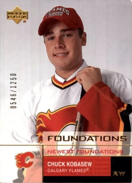 2002 03 Ud Foundations Calgary Flames Carte De Hockey 146 Chuck Kobasew Recrue Nf Eur 164