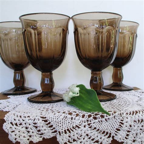 Brown Goblets Etsy