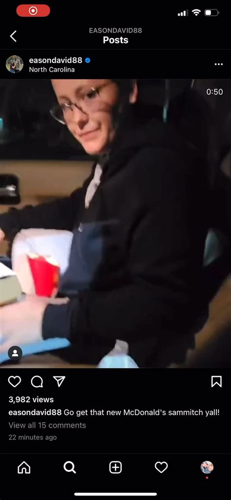 David Endorses The The “mcdouble With Fries Double Mcchicken” Sounds