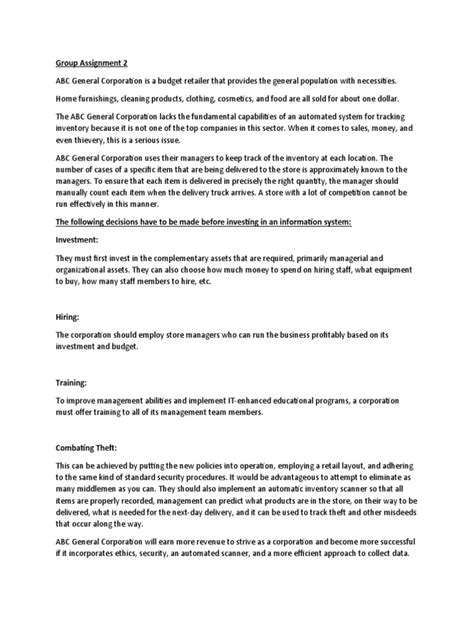 Group Assignment 2 Mis Pdf