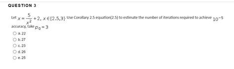 Let X X25 2 X∈[2 5 3] Use Corollary 2 5