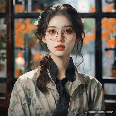 Ai创作图戴眼镜的女生 皮肤白皙如玉 五官精致如画。她们的美丽不会因为镜片的存在而被掩盖 反而多了一份端庄与气质。眼镜下的双眸 像是秋日里的