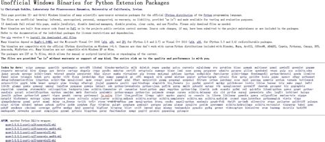 Python中的各个包的安装，用pip安装whl文件 技术文章