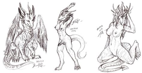 Rule 34 Anthro Breasts Dragon Drerika Erection Female Feral Futanari