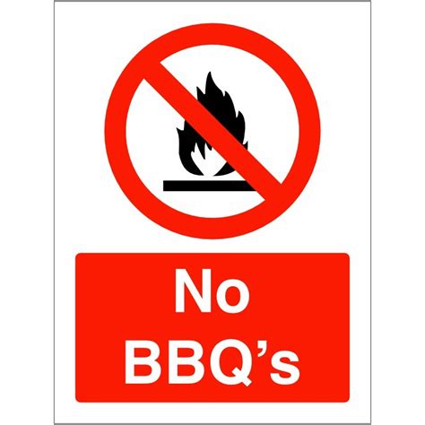 No Bbqs Sign