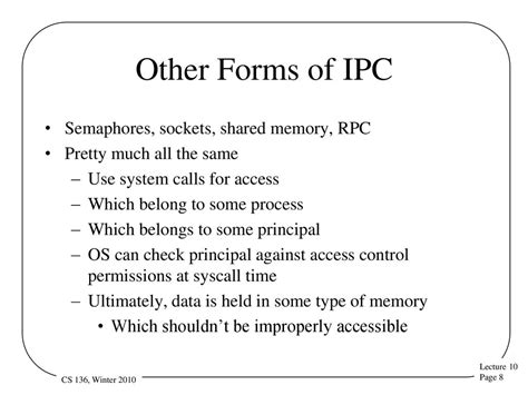 outline interprocess communications protection ppt download