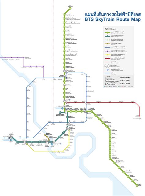 BTS Skytrain Route Map Richard Barrow S Thai Train Guide