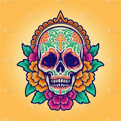 墨西哥骷髅五月五日，亡灵节