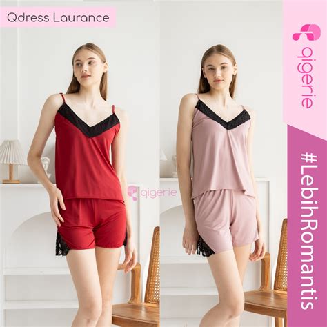 Jual LAURENCE QIGERIE Baju Tidur Wanita Dewasa Baju Dinas Malam