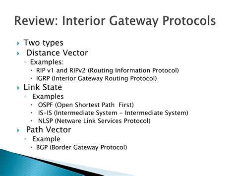 Ppt Comparing Interior Routing Protocols Powerpoint Presentation