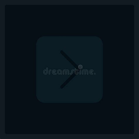 Disabled Forward Button Ui Element Template Stock Vector Illustration