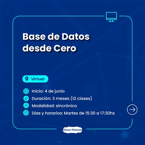 Curso De Base De Datos Desde Cero Silicon Misiones