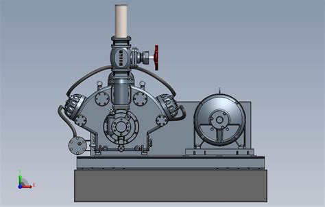 往复式压缩机solidworks 2012模型图纸免费下载 懒石网
