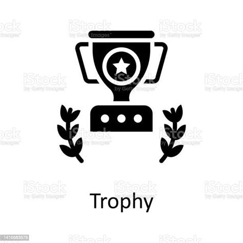 트로피 벡터 솔리드 아이콘 디자인 일러스트레이션 흰색 배경 Eps 10 파일에 스포츠 및 수상 기호 대회에 대한 스톡 벡터 아트 및 기타 이미지 Istock