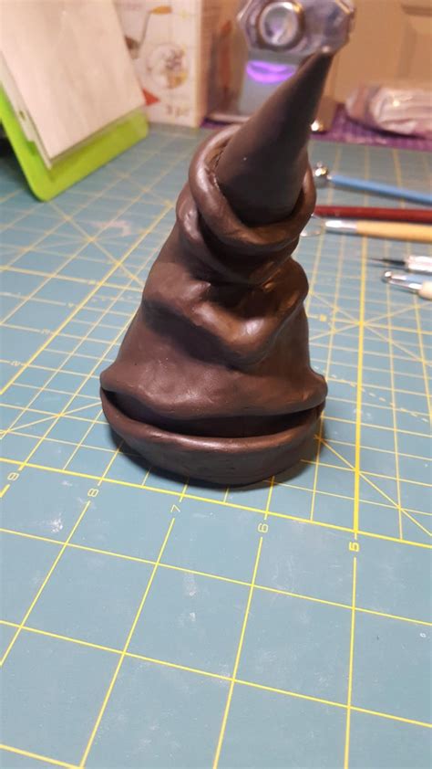 Clay Sorting Hat Pencil Holder On Stool Harry Potter 18 Steps With