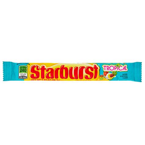 Starburst Tropical Fruit Chews 58 7g Bbe June Snack Plug Uk