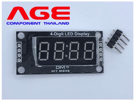 Led Time Clock Module For Arduino 036 Tm1637 Driverโมดูล 7 Semgnet แสดงตัวเลขอเนกประสงค์