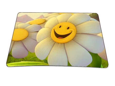 Hot Cute Smile Sunflowers Mouse Pad Mice Pad Mat Mousepad Fr Optical