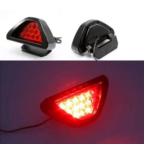 New Hot Universal F Style Led Red Rear Tail Third Brake Stop Safety Lamp Light Car Z