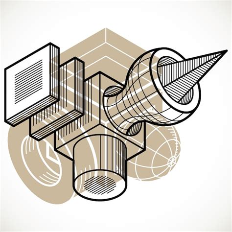 Premium Vector Isometric Abstract Vector Dimensional Shape Polygonal