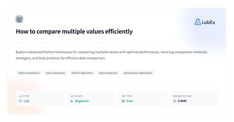 How To Compare Multiple Values Efficiently Labex