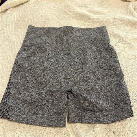 Grey Biker Shorts Super Comfy And Stretchy Depop