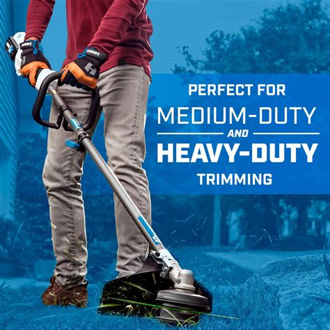 Hart 40 Volt Cordless Attachment Capable 15 Inch String Trimmer Kit 1