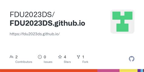 GitHub FDU DS FDU DS Github Io Https Fdu Ds Github Io