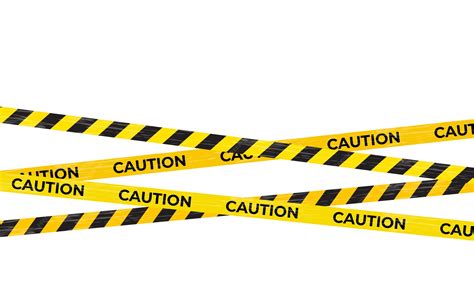 Premium Vector Caution Warning Tape Danger Signs Isolated