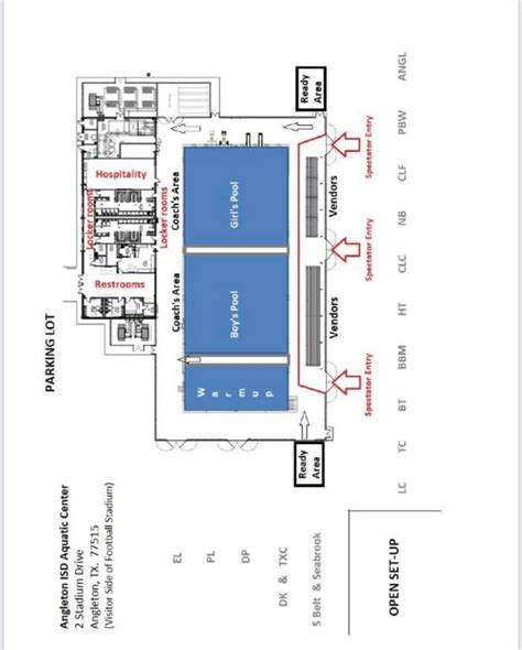 Here Is The Diagram For The Dickinson Gator Swim Club