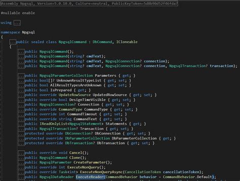 Some Overload Methods Are Changed In Npgsql 5 It Could Lead