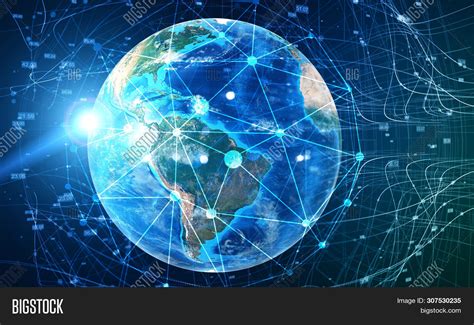 Hologram Planet Earth Image Photo Free Trial Bigstock