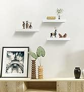EUGAD Estante Flotante de Pared Retro Estantería de Pared Madera Colgar