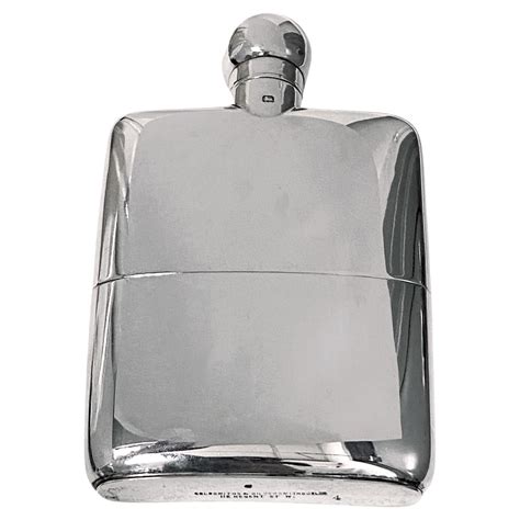 Antique Silver Hip Flask London 1925 Goldsmiths And Silversmiths Co At 1stdibs