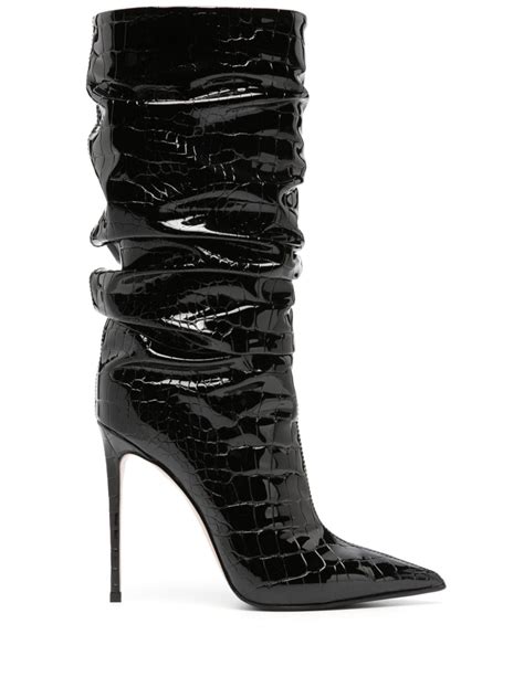 Le Silla Eva 120mm Pointed Toe Boots Black FARFETCH