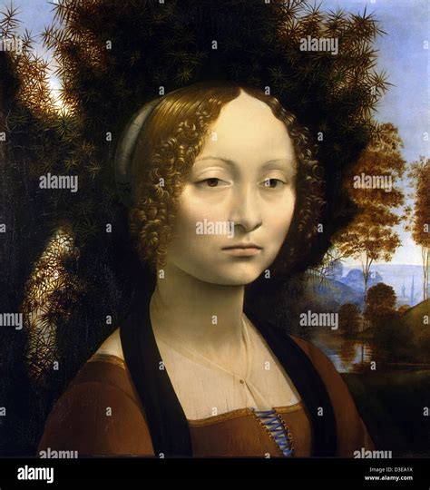 Huile Sur Panneau Leonardo Da Vinci Banque De Photographies Et Dimages