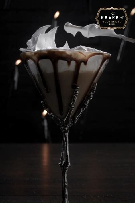 Krakoccino Cocktail Kraken Halloween Cocktail Recipe Video Spiced