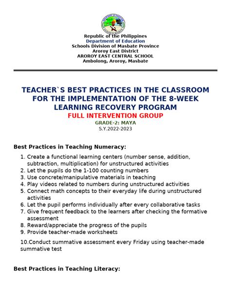 best practices pdf