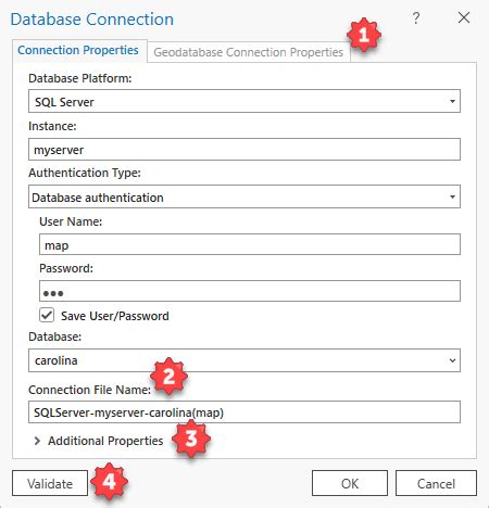 Database Connection Dialog Updates For ArcGIS Pro 3 2