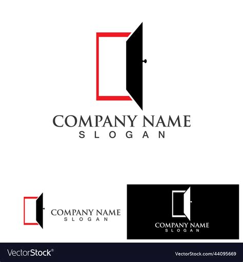 Door Logo And Symbol Royalty Free Vector Vectorstock