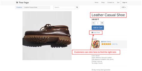 Odoo Marketplace Seller Product Size Chart Odoo Marketplace Product Size Guide Odoo